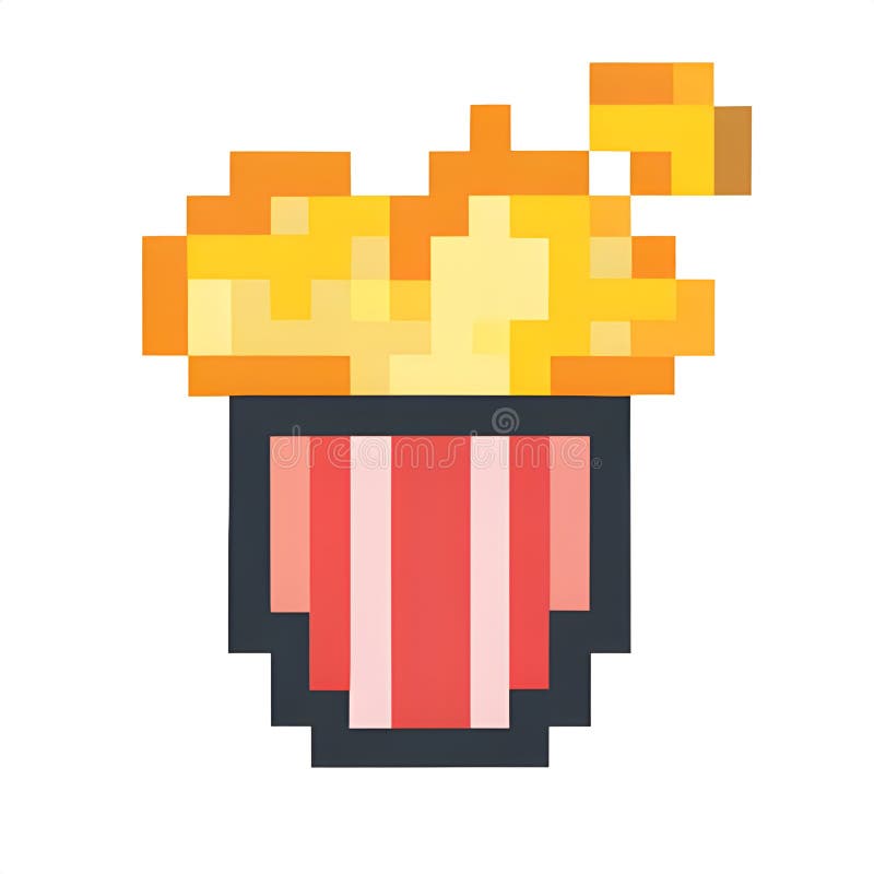 Pixel Art Pop Corn Stock Illustrations – 30 Pixel Art Pop Corn Stock ...