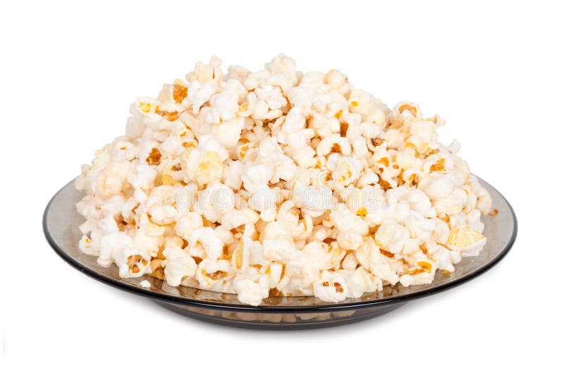 Popcorn on a plate stock image. Image of husk, family - 27062439