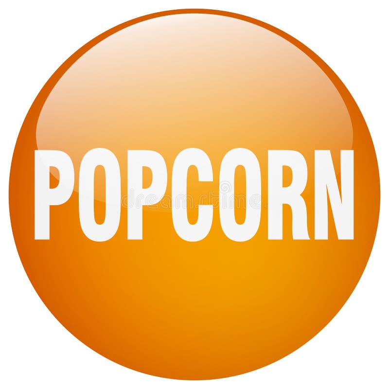 Popcorn Round Ribbon Isolated Label. Popcorn Sign Stock Vector ...