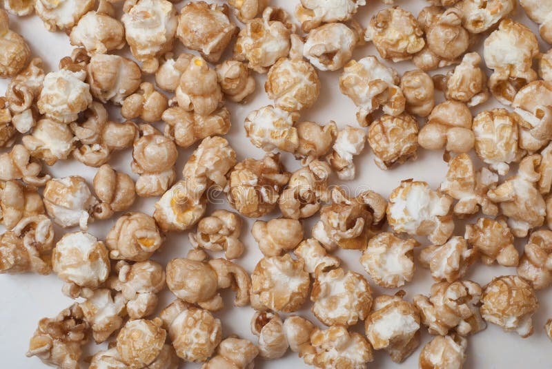 Popcorn Scattered on the Entire Frame, Stock Image - Image of tasty ...