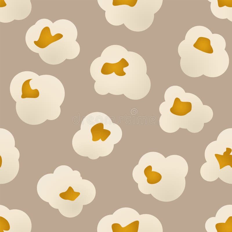 Popcorn seamless pattern stock vector. Illustration of organic - 127700514
