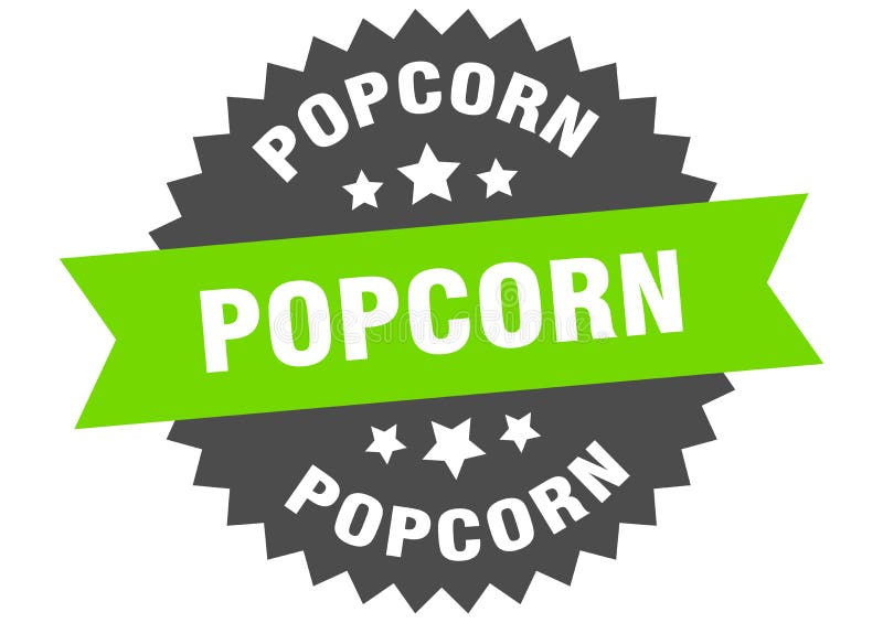 Popcorn Sign. Popcorn Circular Band Label. Popcorn Sticker Stock Vector ...