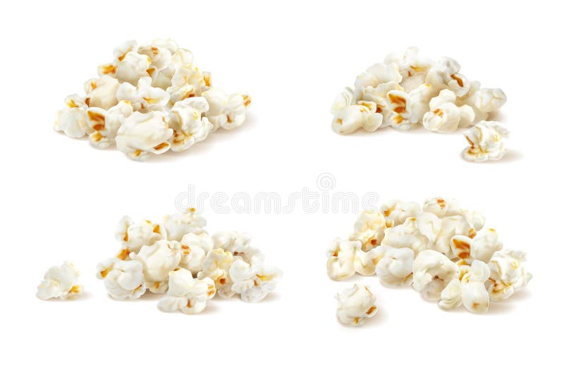 Popcorn Stacks, Tempting Mound of Golden Pop Corn Stock Vector ...
