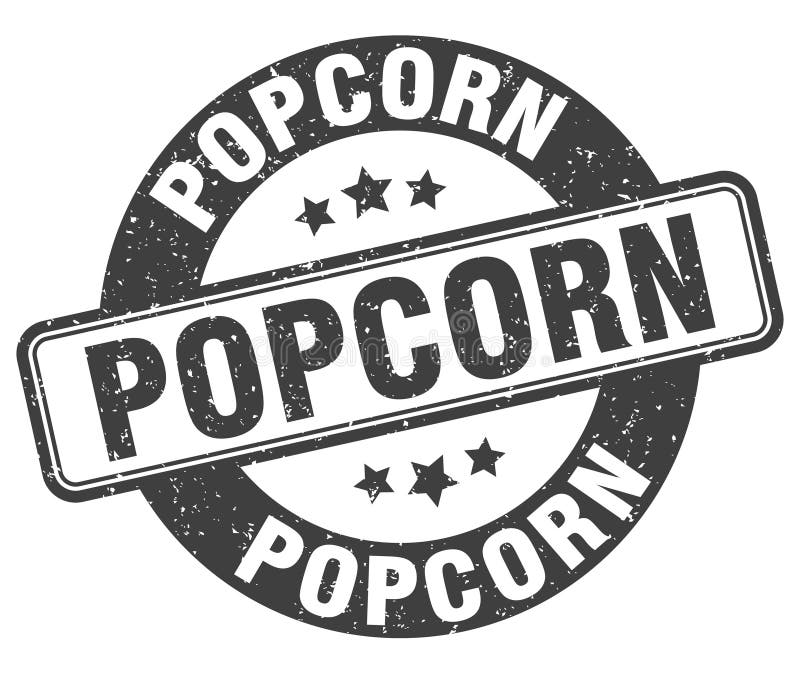 Popcorn Stamp. Popcorn Label. Round Grunge Sign Stock Vector ...