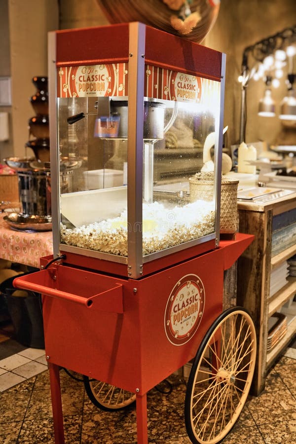 Popcorn Stand in a Restaurant in Mancheste, UK Editorial Stock Photo ...