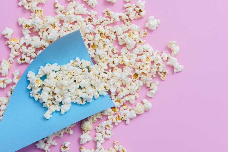 Popcorn or Sweet Popcorn Flat Lay Stock Image - Image of food, copy ...