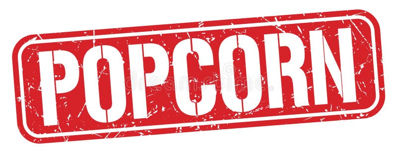 POPCORN Text Written on Red Stamp Sign Stock Illustration ...