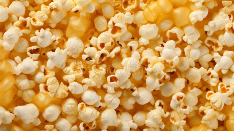 Popcorn Texture Background. Neural Network AI Generated Stock Image ...