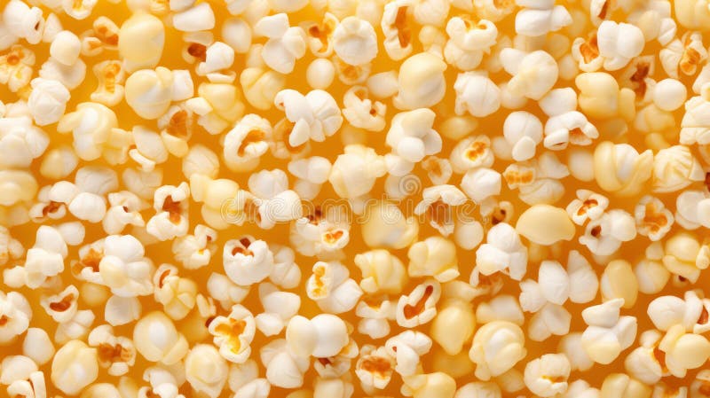 Popcorn Texture Background. Neural Network AI Generated Stock Image ...
