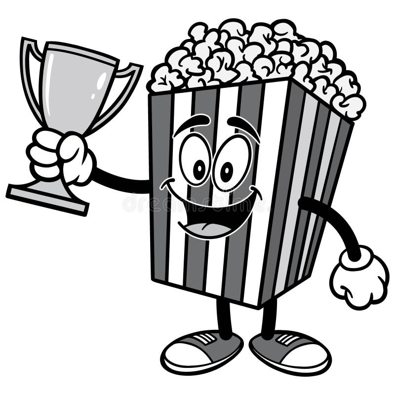 Popcorn Trophy Illustration Stock Illustrations – 485 Popcorn Trophy ...
