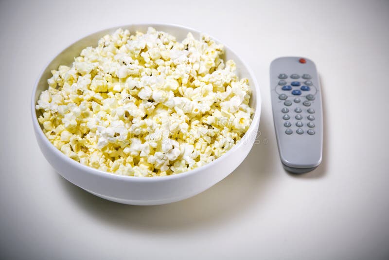 Popcorn tv stock image. Image of entertainment, watch - 4065915