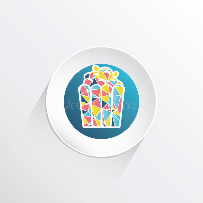 Popcorn. Vector Illustration Decorative Design Stock Vector ...