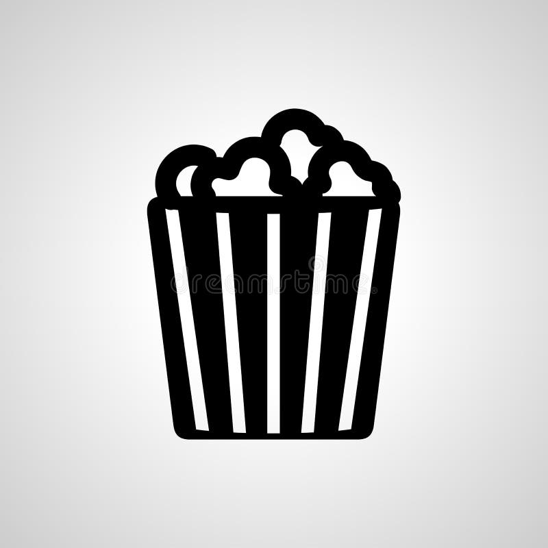 Popcorn Simple Icon. Popcorn Isolated Vector Icon Stock Illustration ...