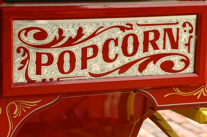 Vintage Popcorn Sign Hot Buttered Popcorn Tin Sign | Vintage Signs
