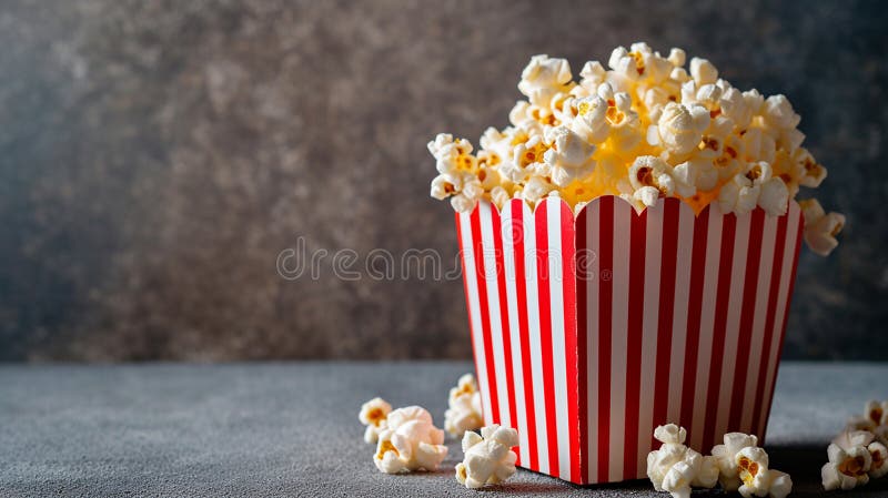 Popcorn Viewed Float Paper Cup with Popcorn Stock Illustration ...