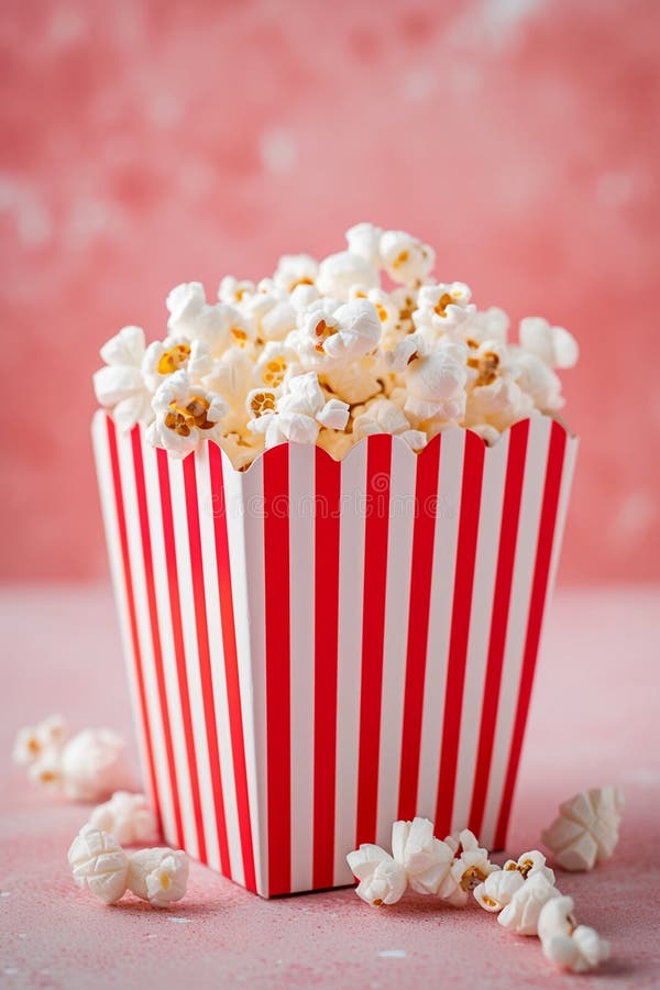 Popcorn Viewed Float Paper Cup with Popcorn Stock Image - Image of food ...