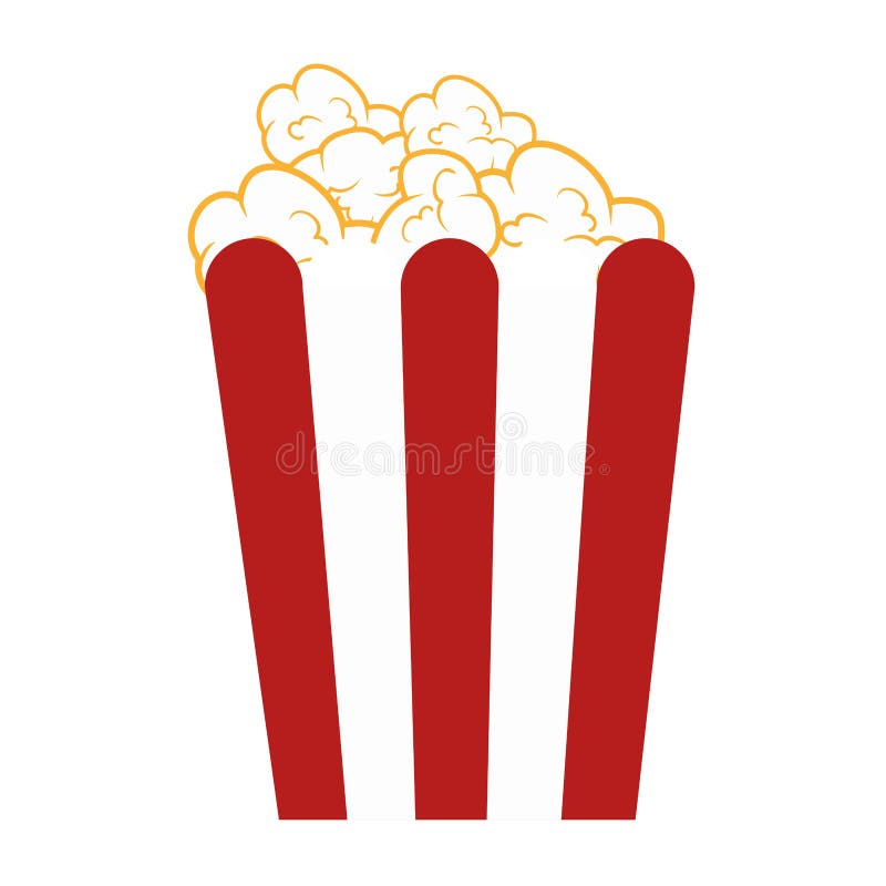 Popcornlebensmittelikone stock abbildung. Illustration von hintergrund ...