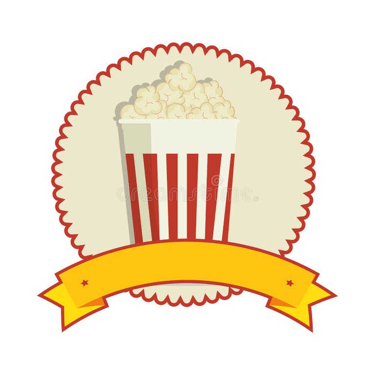 Popcornlebensmittelikone stock abbildung. Illustration von hintergrund ...