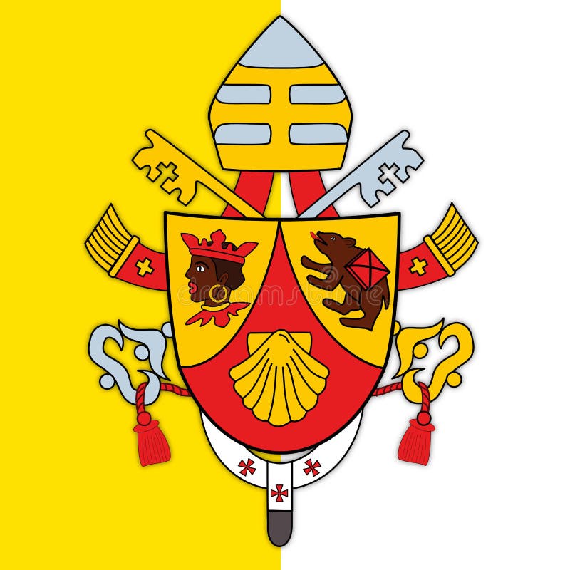 Pope Benedict XVI 16 Coat of Arms Stock Illustration - Illustration of ...