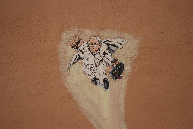 Graffiti Mural Pope Francis Stock Photos - Free & Royalty-Free Stock ...