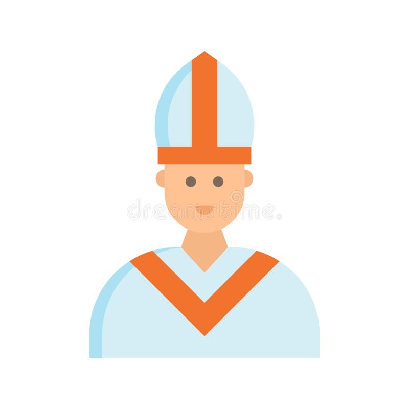 Pope Icon Image. stock vector. Illustration of pontiff - 284242923