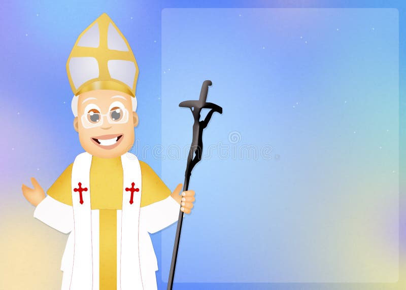 Pope stock illustration. Illustration of mercy, cross - 67469510