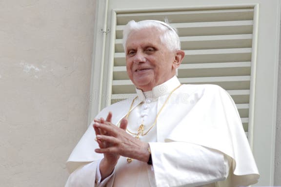 Pope Joseph Benedict XVI editorial stock image. Image of father - 28389574
