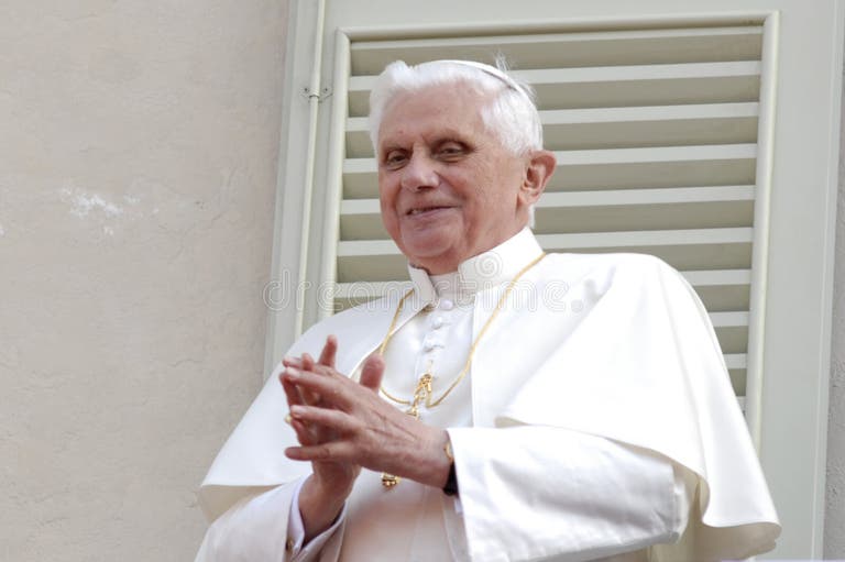 Pope Joseph Benedict XVI editorial stock image. Image of father - 28389574