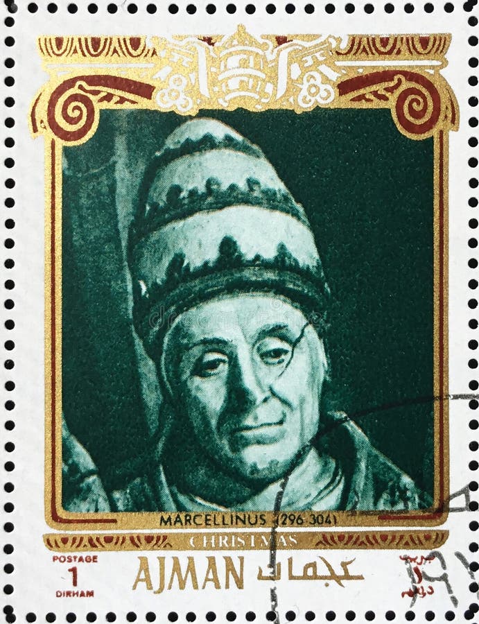 Pope Marcellinus (296-304) editorial stock image. Image of advertising ...