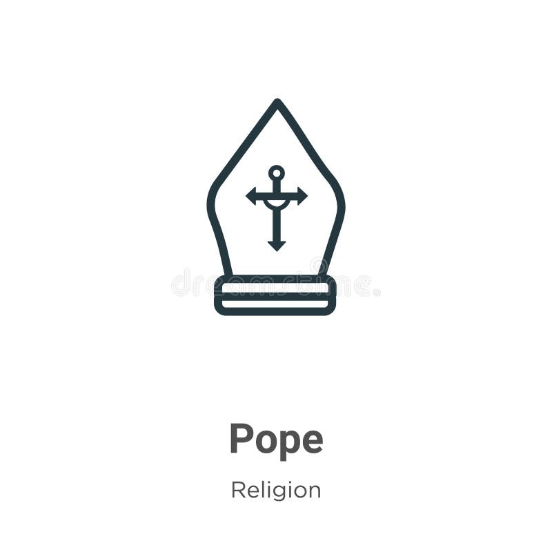 Pope Outline Stock Illustrations – 1,964 Pope Outline Stock ...
