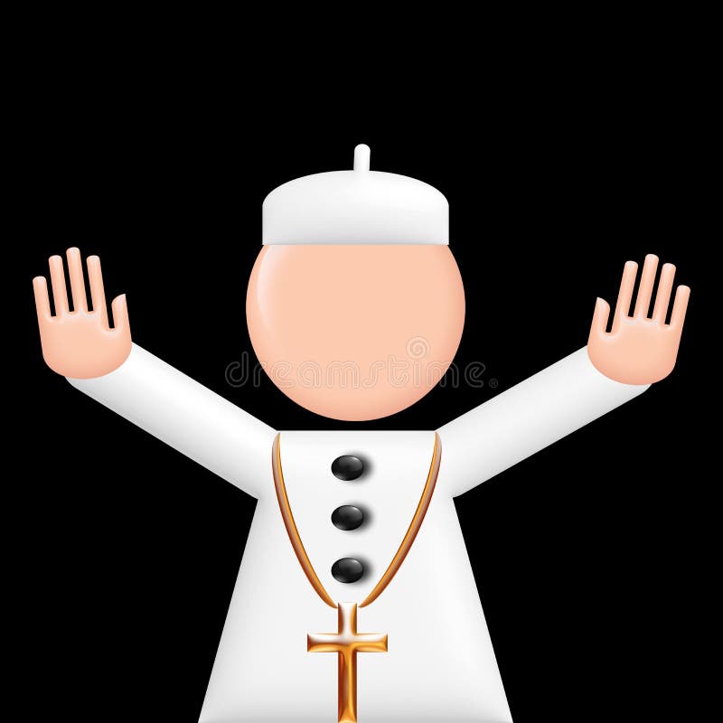 Priest Bishop Pope stock vector. Illustration of faith - 17670643