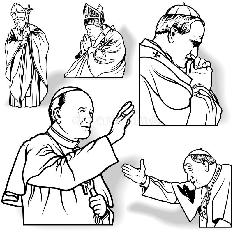 Pope Stock Illustrations – 8,575 Pope Stock Illustrations, Vectors ...
