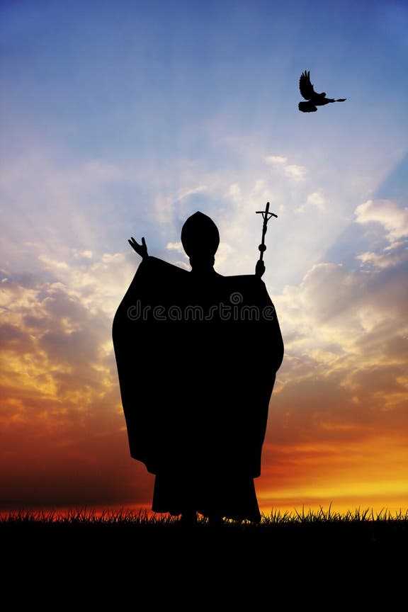 Pope Silhouette Stock Illustrations – 683 Pope Silhouette Stock ...