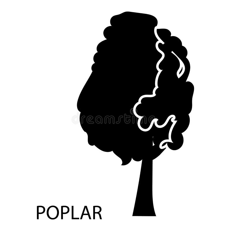 Poplar Icon. Trendy Poplar Logo Concept on White Background from Stock ...
