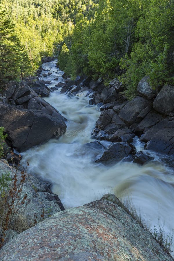 Poplar River Falls stock photo. Image of forest, travel - 34751832