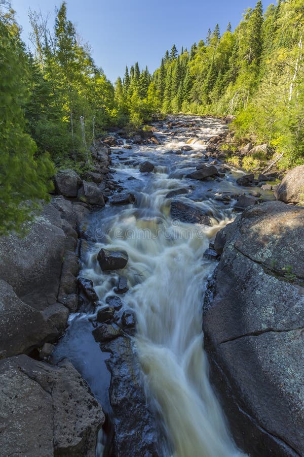 Poplar River Falls stock photo. Image of minnesota, travel - 34751664