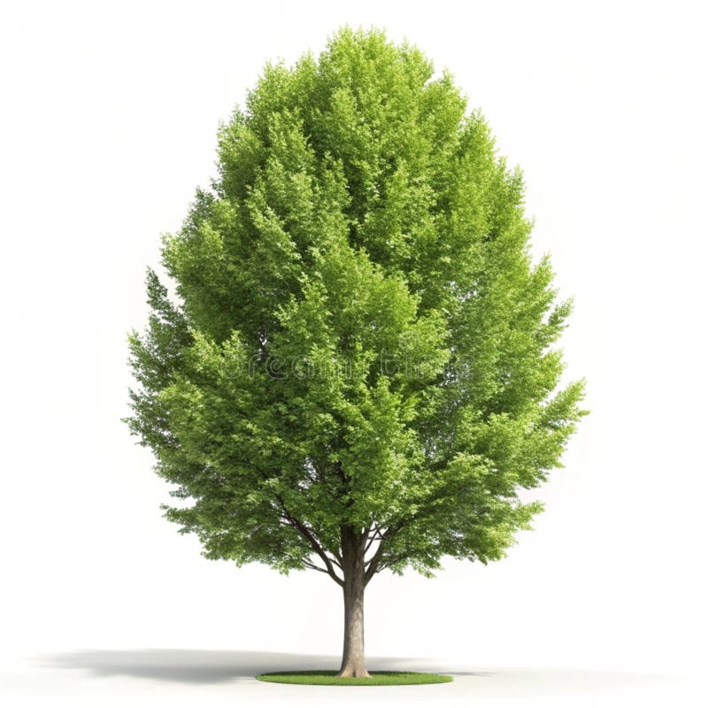 Poplar tree stock illustration. Illustration of isolated - 357618795