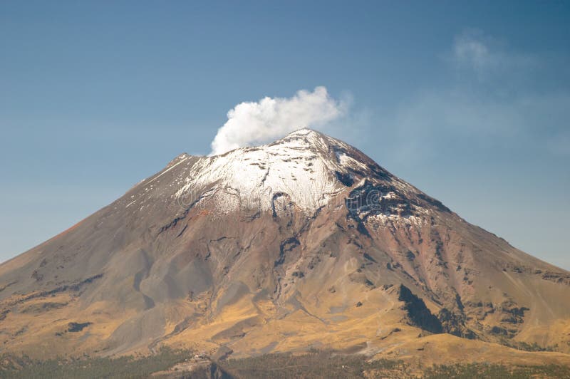 Fackellilienblumen in Popocatepetl-Vulkan Stockbild - Bild von aktiv ...