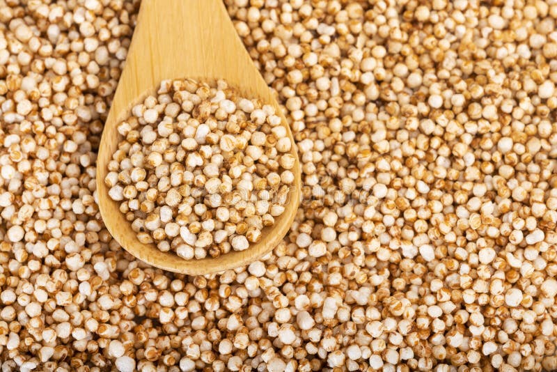 Popped Amaranth Grain - Amaranthus. Text Space Stock Photo - Image of ...