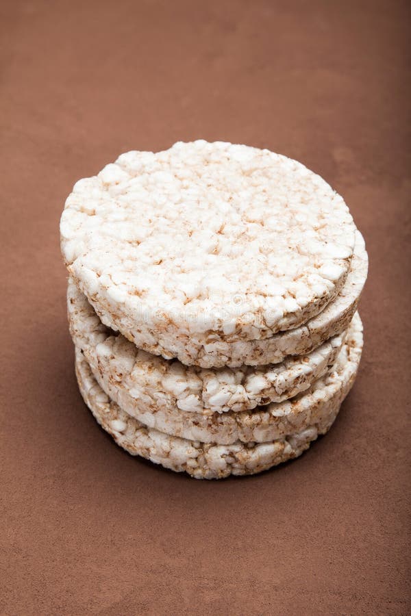 The Popped Buckwheat Gluten Free Bread on a Brown Background Stock ...