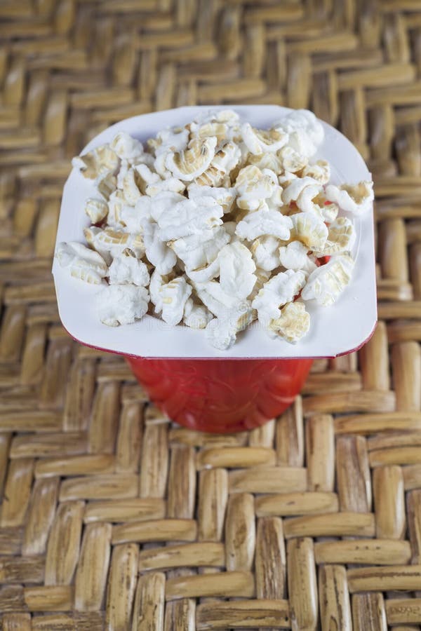 Pop Rice Paddy Seed Roasted through the Heat To Be Cooked. Stock Photo ...