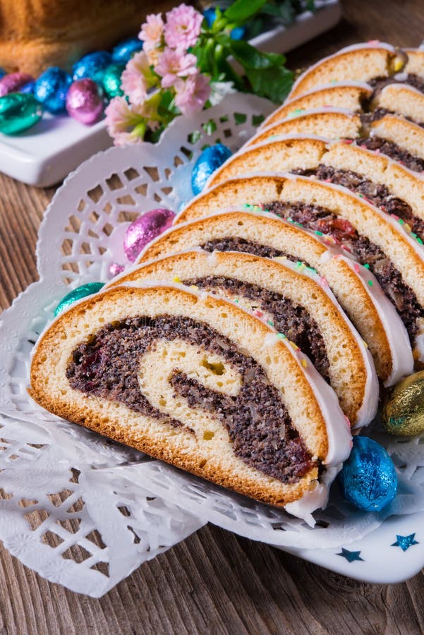 Poppy cake stock photo. Image of healthy, cream, homemade - 70256214