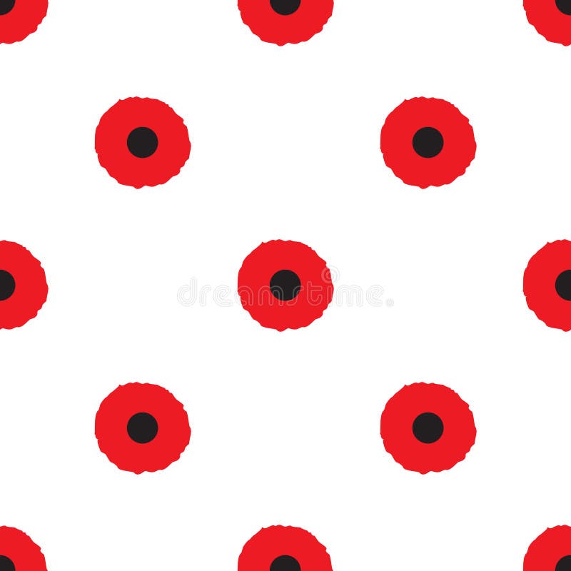Poppy Seamless Pattern stock vector. Illustration of natural - 170898947