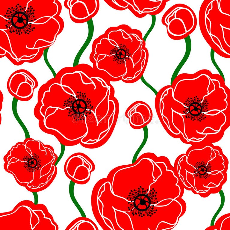 Poppy Shape Stock Illustrations – 3,992 Poppy Shape Stock Illustrations ...
