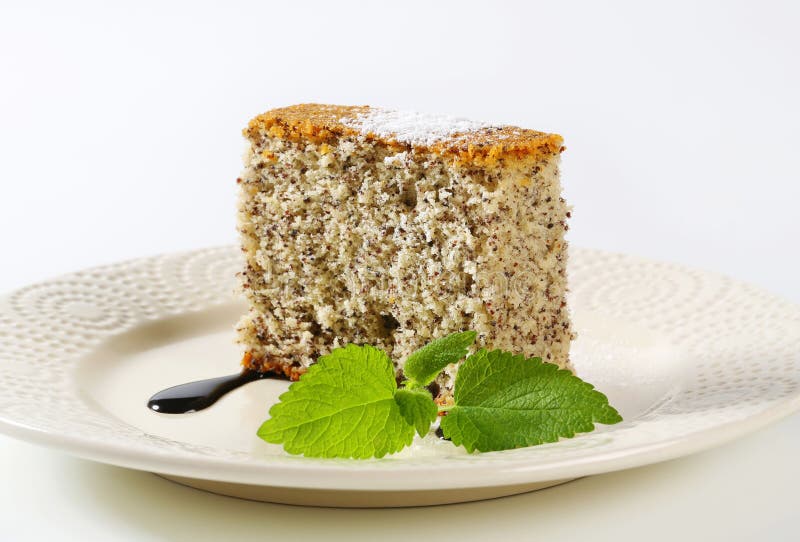 Poppy Seed Cake stock photo. Image of cake, closeup, sponge - 56201172