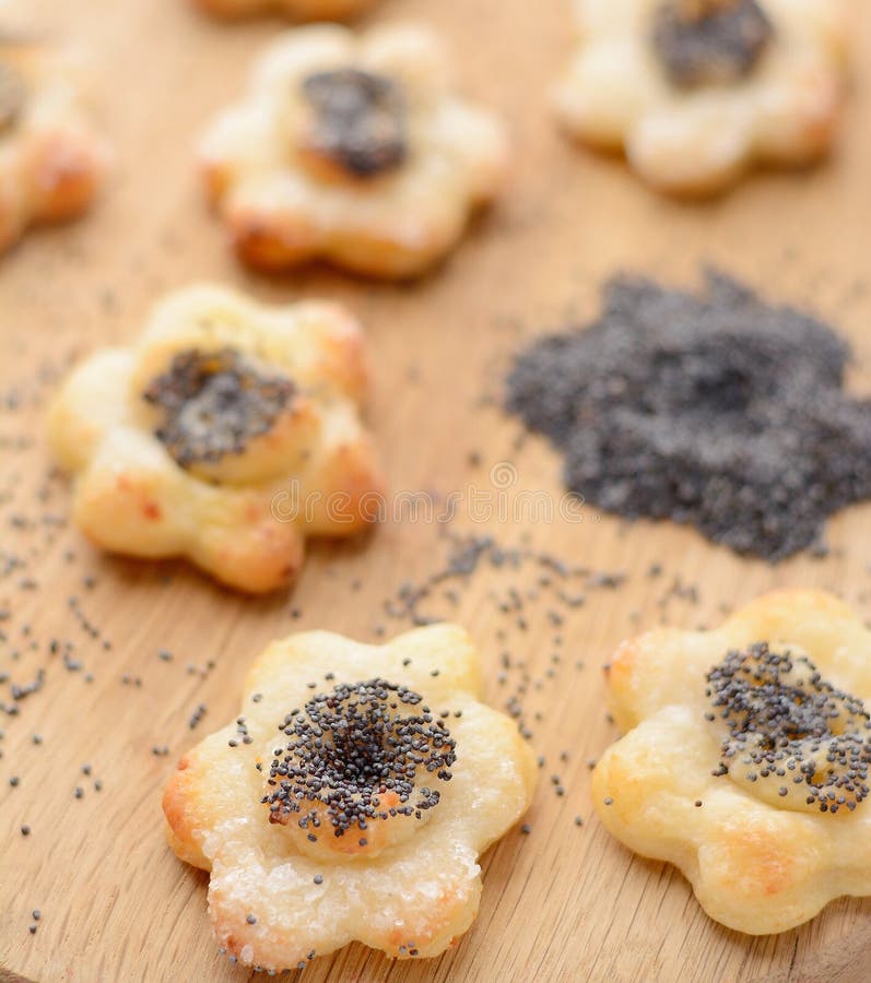 Poppy seed cookies stock photo. Image of seed, dough - 39812350