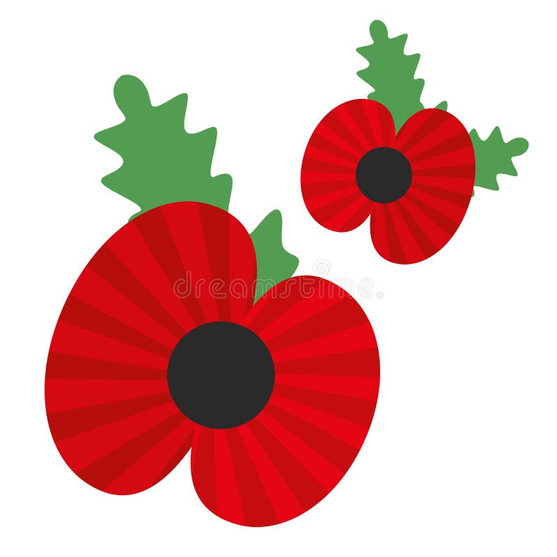 Poppy, Symbol of the Anniversary of the World War Stock Vector ...