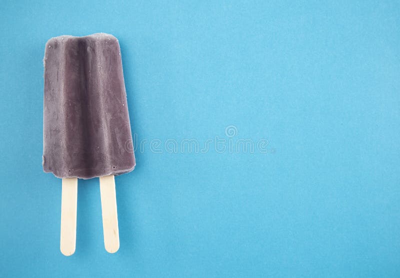 Popsicle on a Blue Background Stock Image - Image of cool, teal: 151741237