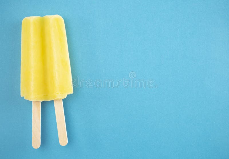 Popsicle on a Blue Background Stock Image - Image of stuck, frosty ...