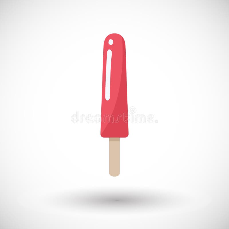 Popsicle flat icon stock illustration. Illustration of delicious - 93088744